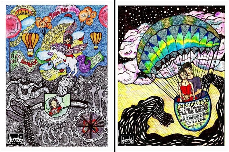 Love Ed Sheeran And Coldplay? Perk Up Your Home With These Doodles ...